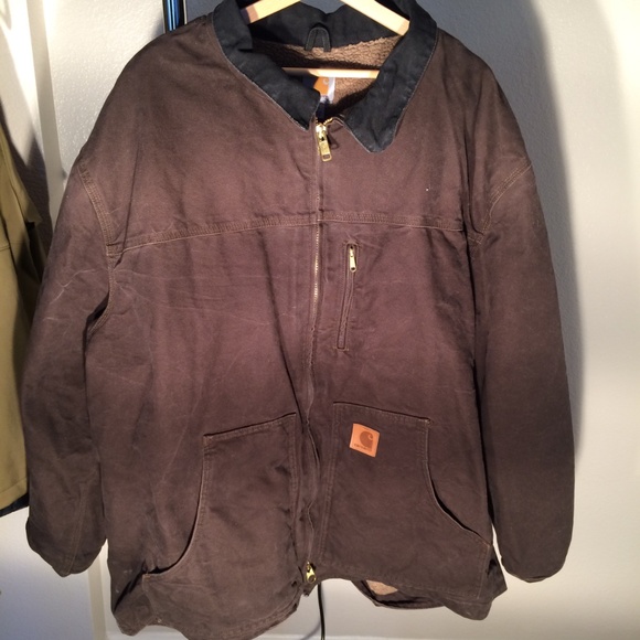 Carhartt | Jackets & Coats | Carhartt Xxxl Dark Brown Jacket | Poshmark